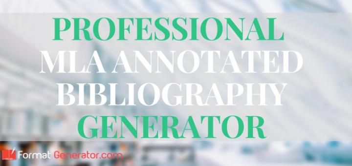 MLA Format Generator Online